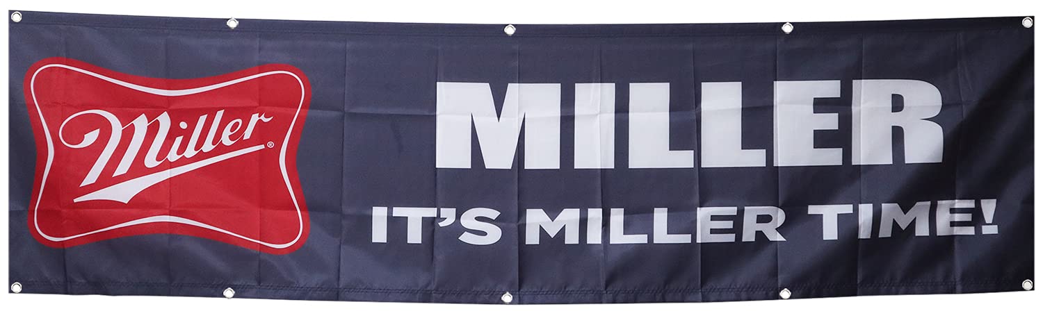 Buy DAOOPS MILLER LITE it's miller time 2x8ft banner Online at ...