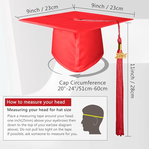 Snapklik.com : GraduationMall Unisex Adult Matte Graduation Cap
