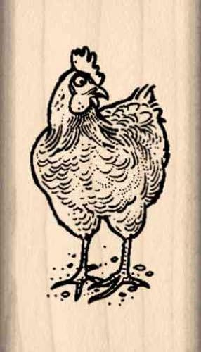 Amazon.com: P126 Funny Rooster-Chicken Rubber Stamp : Arts, Crafts & Sewing