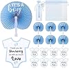 Amazon.com: Redbaker 50 Sets Baby Shower Folding Handheld Fans Girl Boy ...