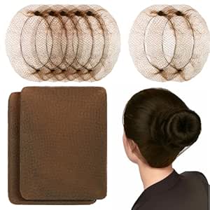 Amazon.com: LEOBRO Light Brown Hair Nets, 24” Invisible Nylon Hair Nets ...