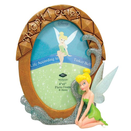 Buy Westland Giftware Disney Tinker Bell Photo Frame, 4 by 6-Inch ...