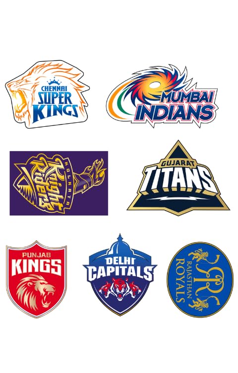 Grayfixx Cricket Logo Sticker | Cricket Team Stickers : Amazon.in ...