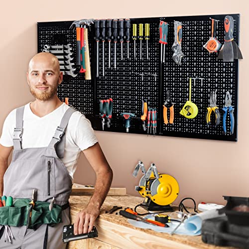 Snapklik.com : Ultrawall Pegboard Wall Organizer 4 Ft Metal Pegboard ...
