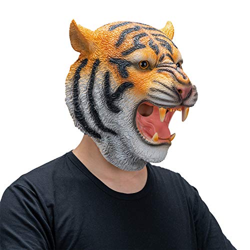 Snapklik.com : Tiger Mask Wild Animal Latex Full Head Realistic Masks ...
