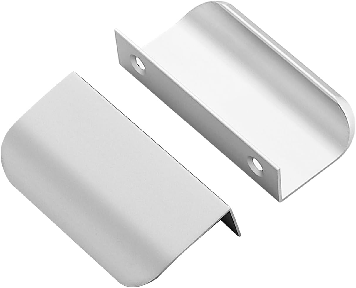 Ravinte 3 Pack Finger Pulls for Cabinets 50mm/2in Hole Center Tab ...