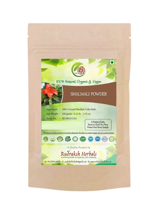 Buy Rudraksh Herbal Shalmali Powder - 100% Ground Bombax Ceiba Bark ...