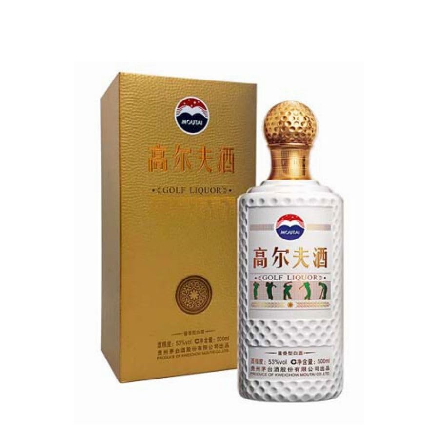 Amazon.co.jp: 茅台ゴルフ酒 アルコール53度500ml 2021年 箱付 中国酒 中国白酒 白酒 醤香型白酒 正規品 : 食品・飲料・お酒
