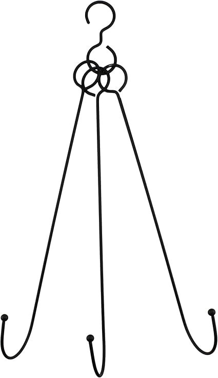 Amazon.com: AuldHome Design Hanging Metal Wreath Chandelier/Hanger ...