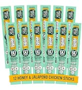 Amazon.com: Mighty Spark Chicken Snack Sticks - Honey and Jalapeno - 6g ...