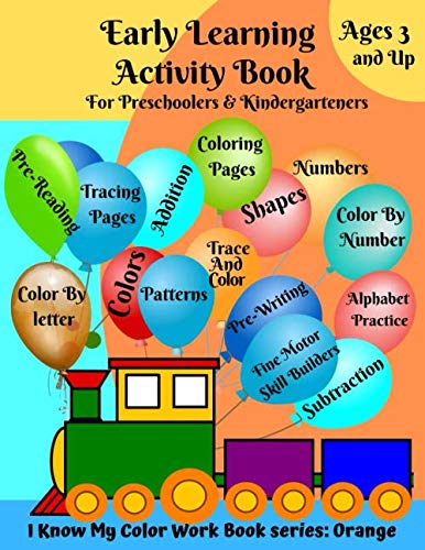 Early Learning Activity Book For Preschoolers & Kindergarteners Ages 3 ...