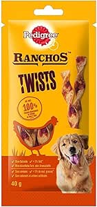 Pedigree Ranchos Twists - Dog Treats - for Adult Dogs - with Chicken ...