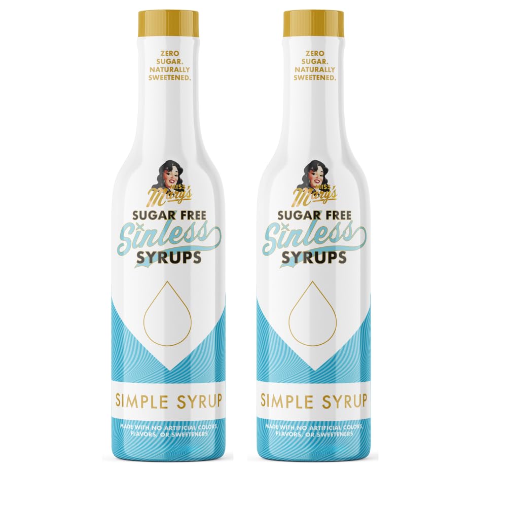 Amazon.com: Sugar Free Sinless Simple Syrup - No Artificial Sweeteners ...