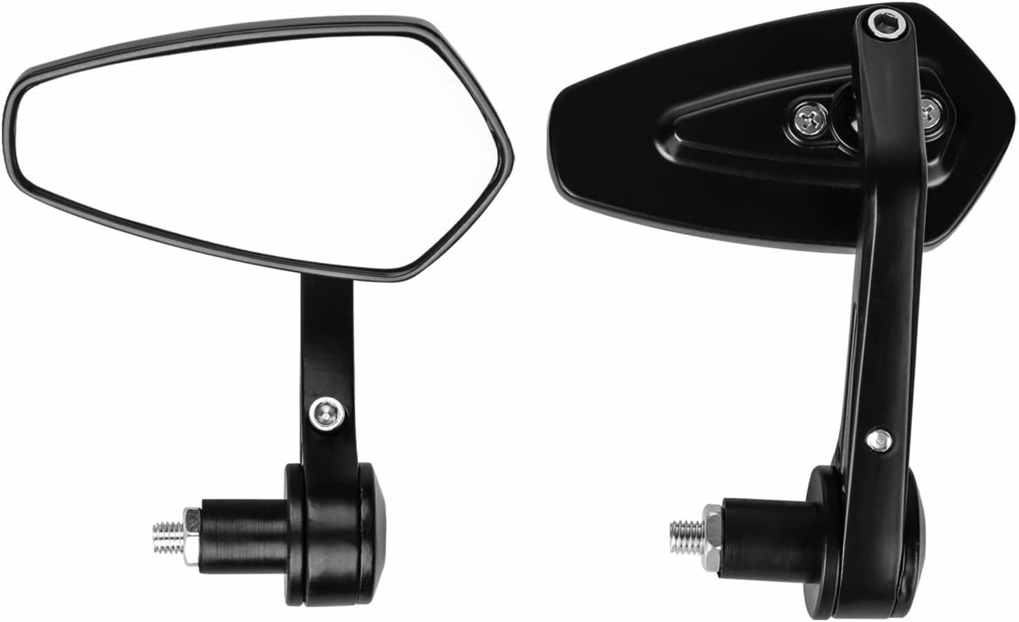 Supernic Pair Of 7/8" Motorcycle Handle Bar End Mirrors Motorcycle Rear ...