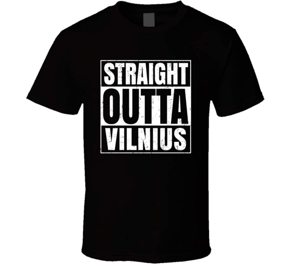 Amazon.com: Drip Cartel Straight Outta Vilnius Lithuania Parody Grunge ...