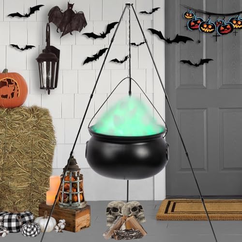 Amazon.com : Halloween Decorations Outdoor Large Witch Cauldron, Black ...
