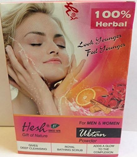 Amazon.com: Hesh 100% Ayurvedic Herbal Ubtan Powder 100G For Men ...