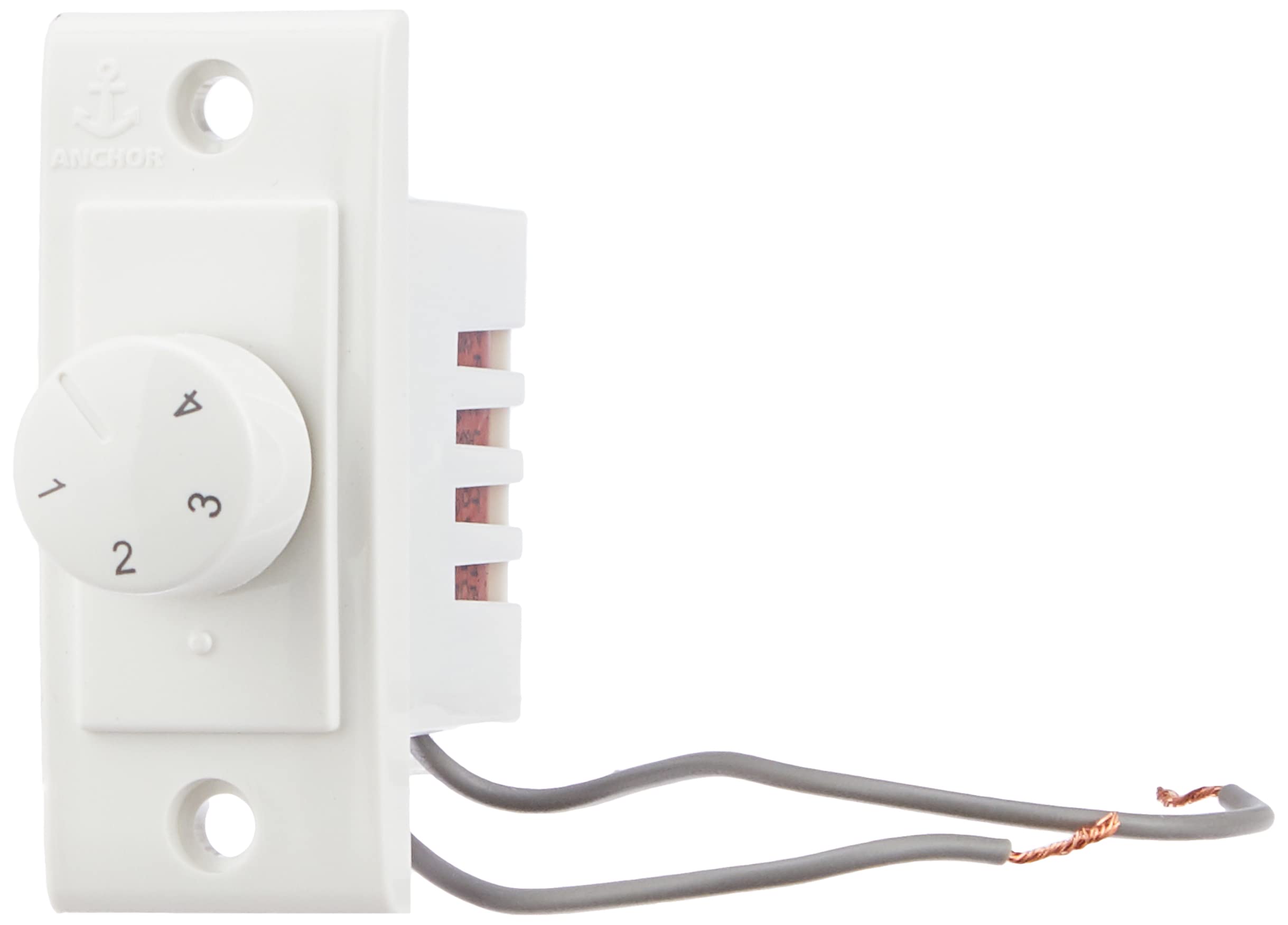 Anchor by Panasonic Polycarbonate Penta Step Fan Regulator (White ...