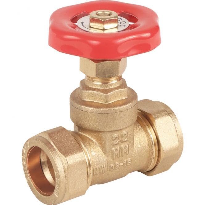 22mm Gate Valve – Brass Compression – BigaMart