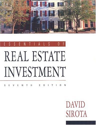 Amazon.com: Essentials of Real Estate Investment: 9780793143610 ...