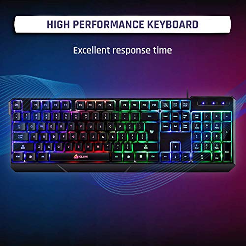 Snapklik.com : Klim Chroma Gaming Keyboard Wired USB + 2 Ms Response ...
