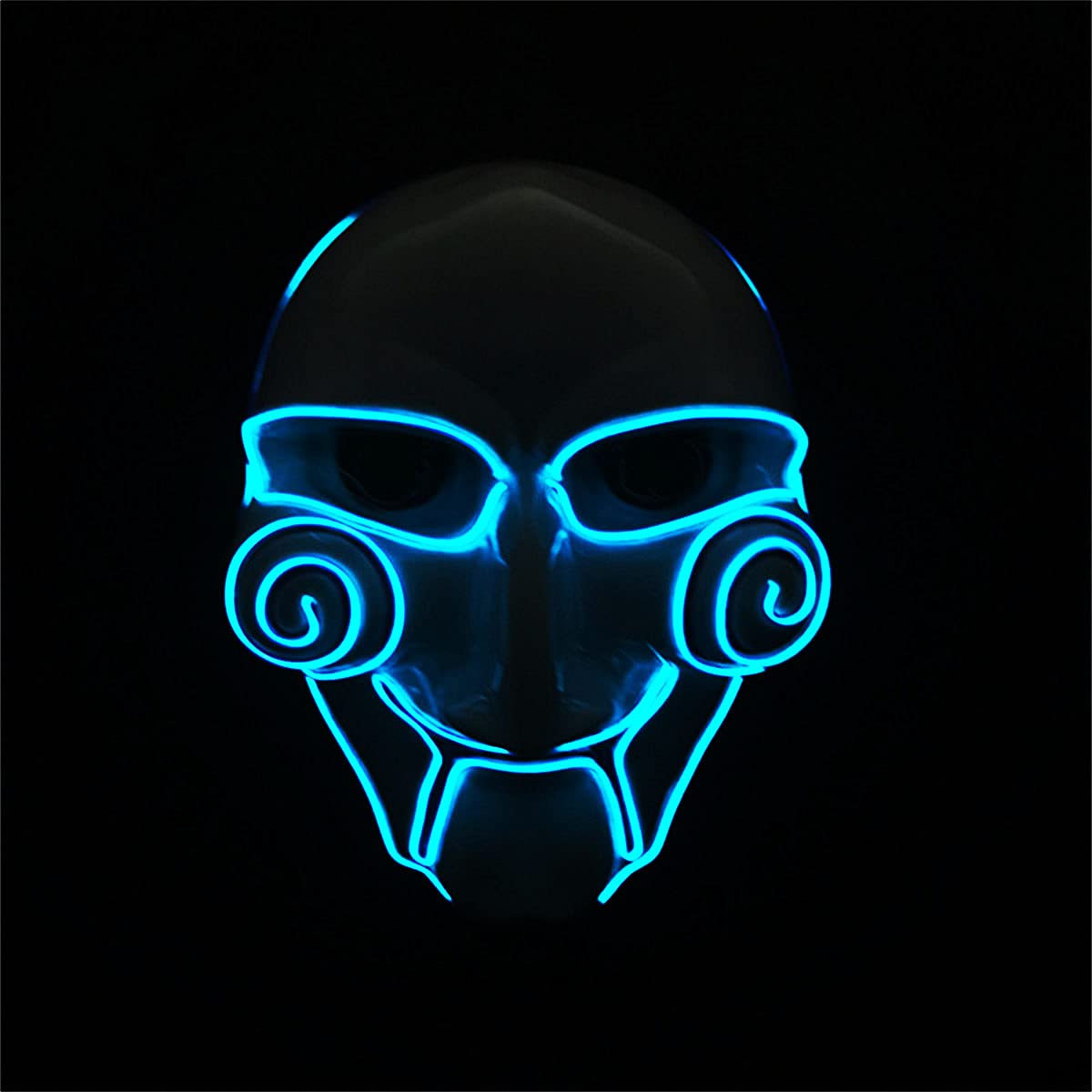 Light Up Jigsaw Mask Cosplay Dress Up Saw Billy Puppet | Desertcart INDIA
