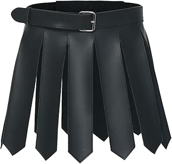 Amazon.com: BLESSUME Roman Gladiator Kilt Belt Apron Medieval LARP PU ...