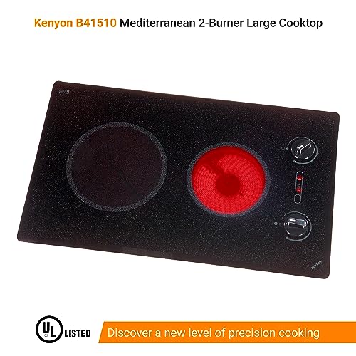 Kenyon Mediterranean 2-Burner Electric Cooktop, 6.5” and 8” Burners ...