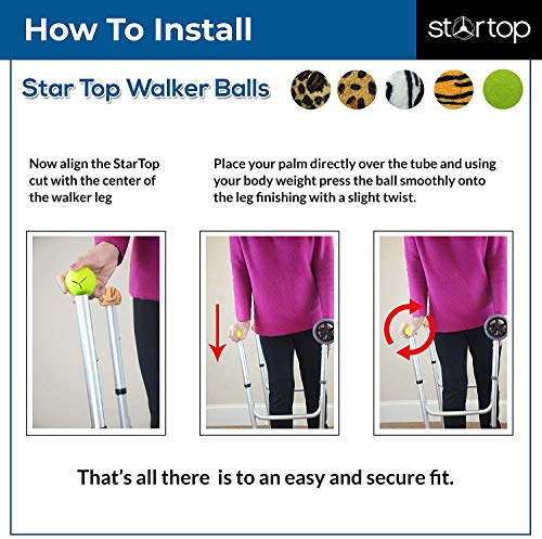 STARTOP Deluxe Pre Cut Walker Tennis Ball Glides - Walkers Legs ...