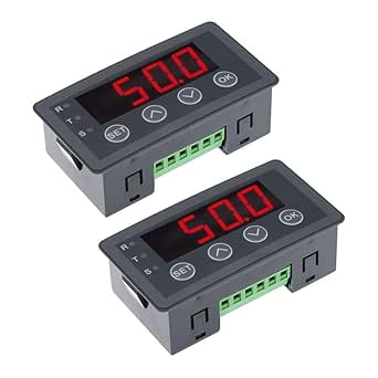 2Pcs Digital Display Meter 0-10V 0-20MA 2-10V 4-20MA Analog Input Display Meter Digital Header ...