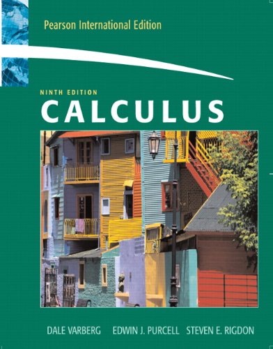 Calculus, 9th Edition (International Edition), by Dale Varberg, Edwin ...
