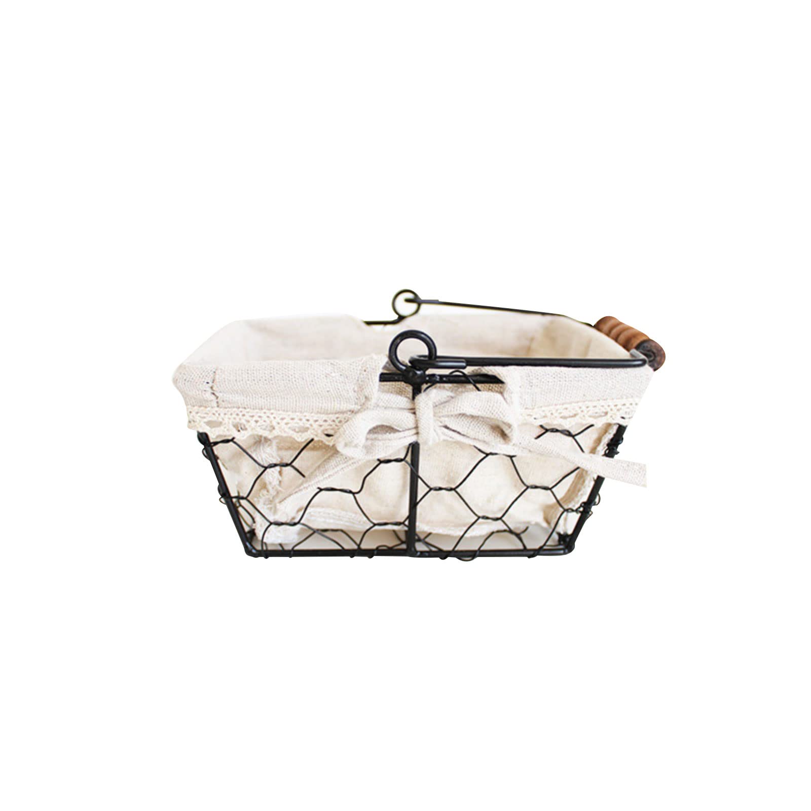 Amazon.com - Small Wire Baskets with Liner Oval Chicken Wire Fruit ...