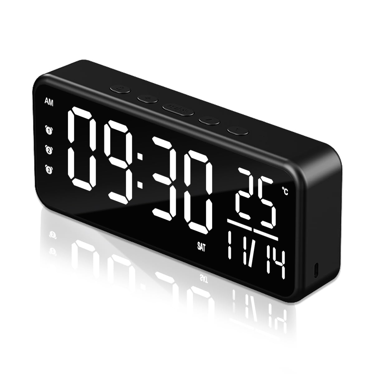 Amazon.com: Königswerk Digital Alarm Clock for Heavy Sleepers, 8.2 ...