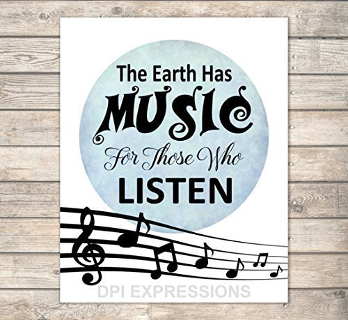 Amazon.com: The Earth Has Music For Those Who Listen, Inspirational Art ...