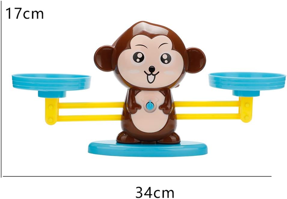 Rolling Monkey Balance Toy, Digital Addition and Subtraction Game ...