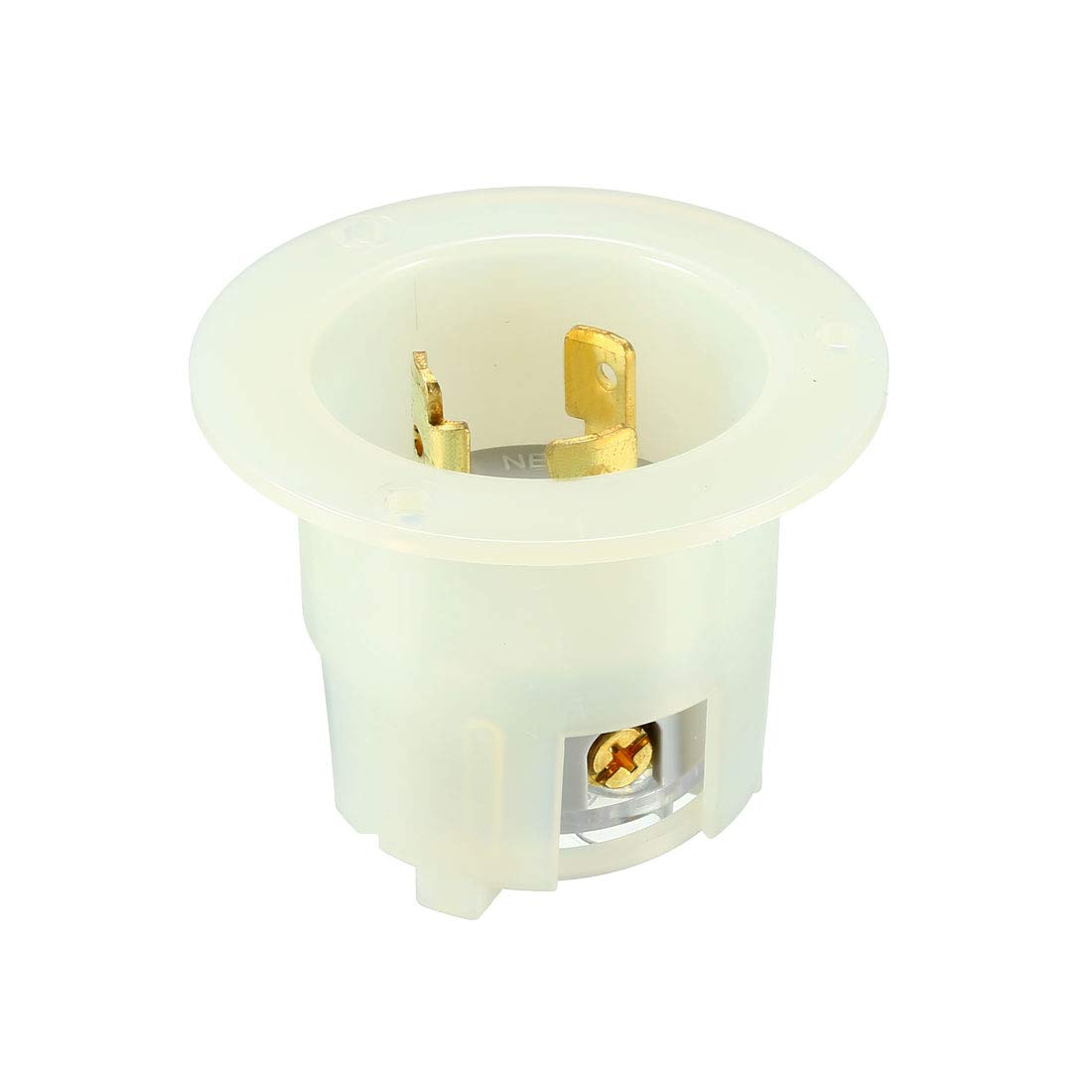 Buy uxcell Flanged Power Inlet Twist Lock NEMA L6-30P, 30A 250V, 2 Pole ...