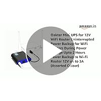 Oakter Mini UPS for 12V WiFi Router Broadband Modem | Backup Upto 4 ...