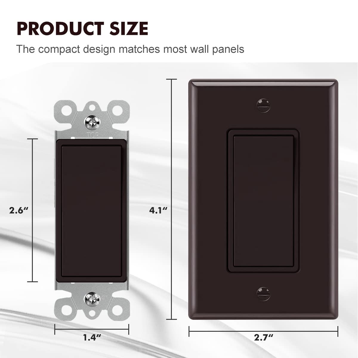 Snapklik.com : Micmi Single Pole Decorator Wall Light Switch, Paddle ...