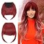 Elailite Postiche Frange a Clip Extension de Cheveux Lisse - Clips in ...