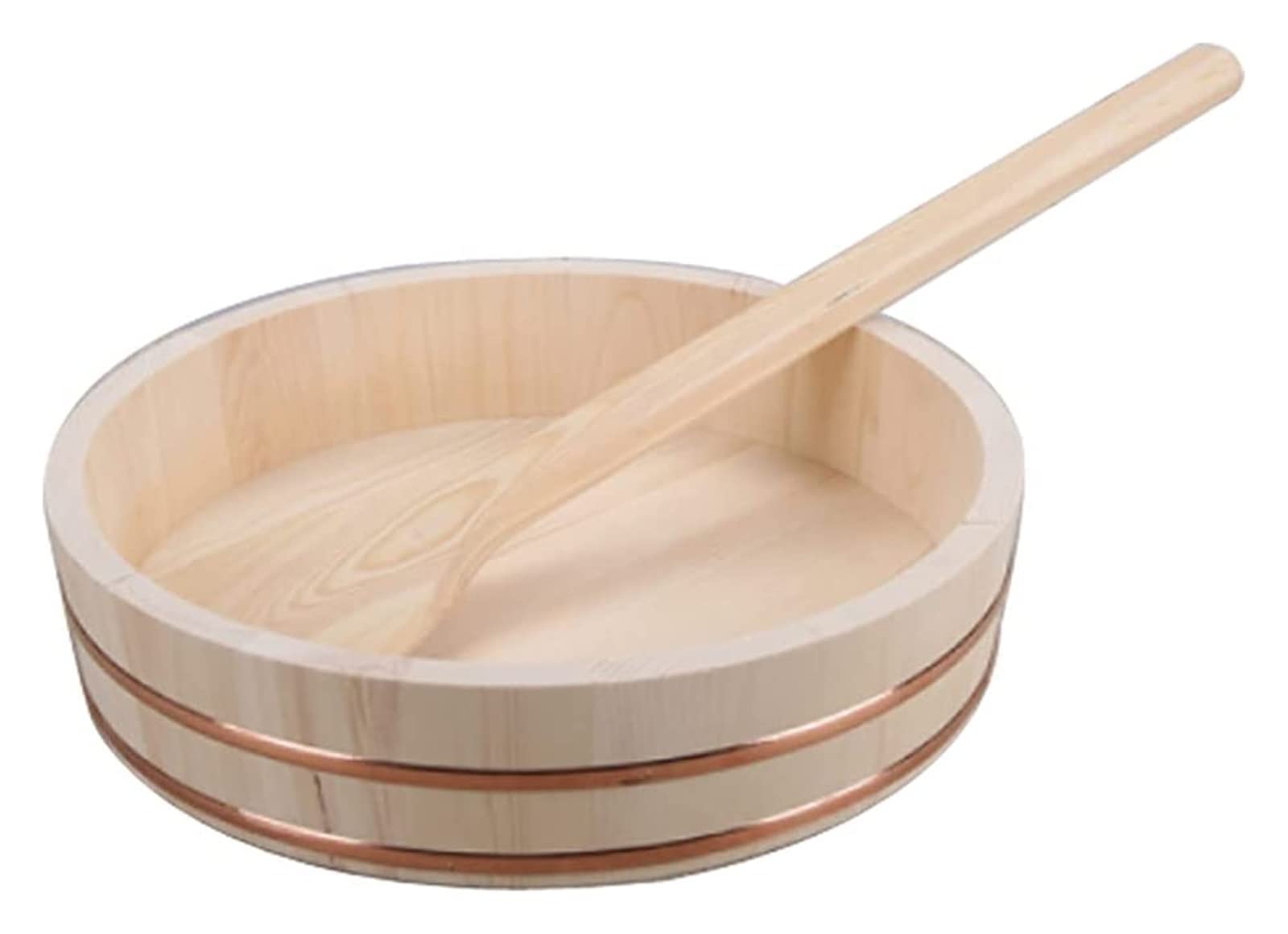 Buy MUGGYZ 12 Sizes Wooden Hangiri Sushi Oke Rice Mixing Tub Sushi ...
