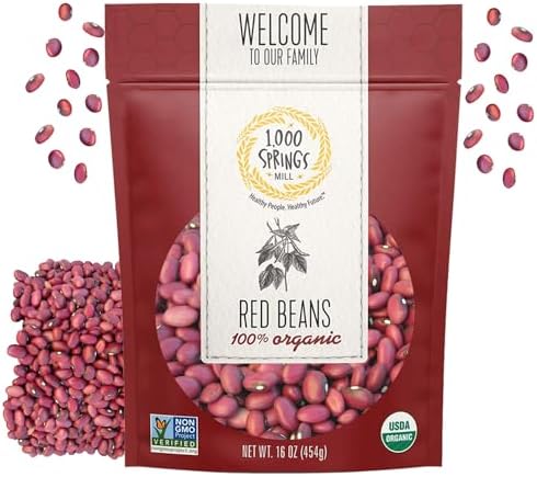 Amazon.com : Organic Azuki Red Beans - 16oz. : Grocery & Gourmet Food