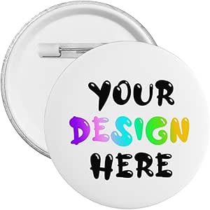 Amazon.com: Generic Bulk Custom Pins Custom Buttons Pins Design Your Own Personalized Pinback ...