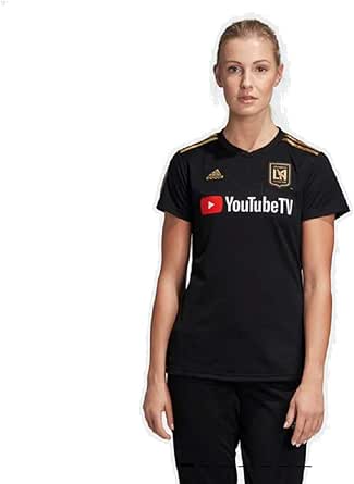 Amazon.com: adidas 2019 Women's LAFC Home Jersey (Black/Gold) (S ...