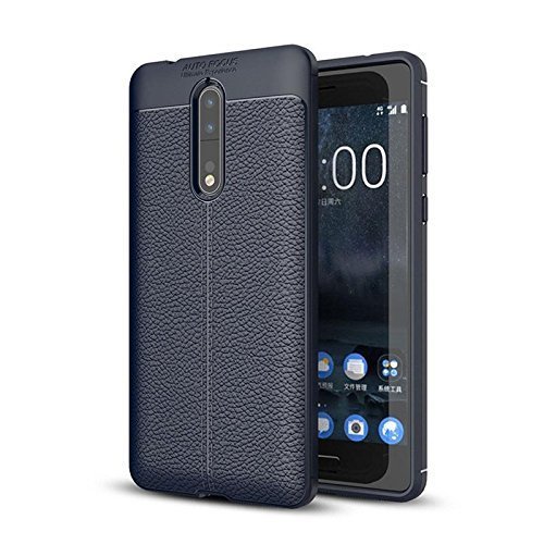 Nokia 5 Blue Leather Pattern Autofocus Back Cover : Amazon.in: Electronics