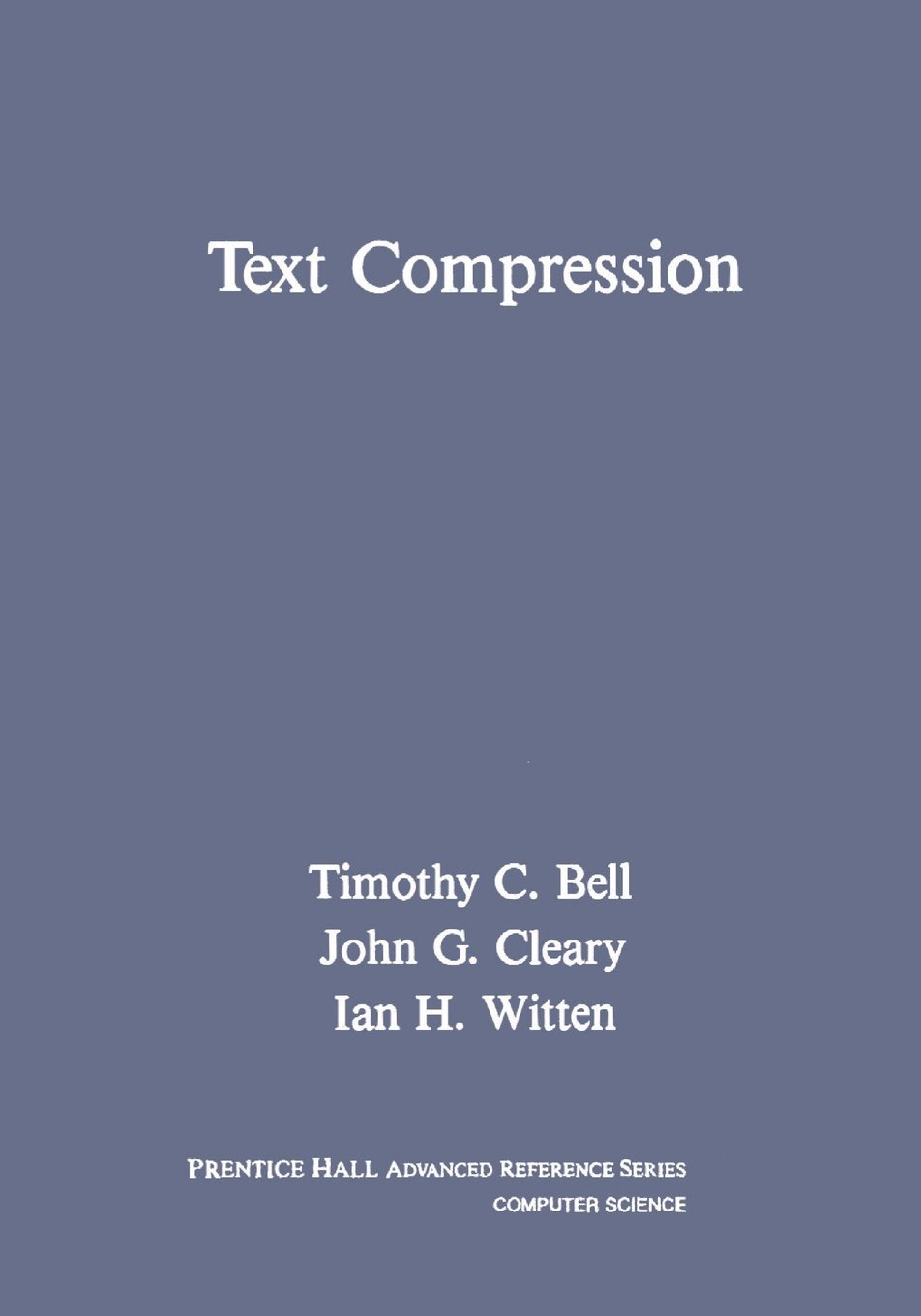 Text Compression: 9780139119910: Computer Science Books @ Amazon.com
