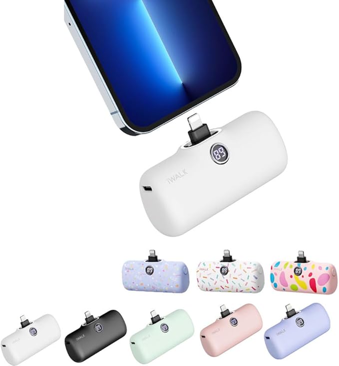 Amazon | 【iWALK正規品】iWALK アイウォーク | 小さい 安全 残量表示 モバイルバッテリー 軽量 小型 ワイヤレス 充電 ...