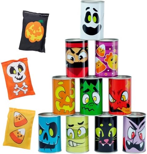 Amazon.com: Fun Express Large Halloween Skull Bean Bag Toss Game ...