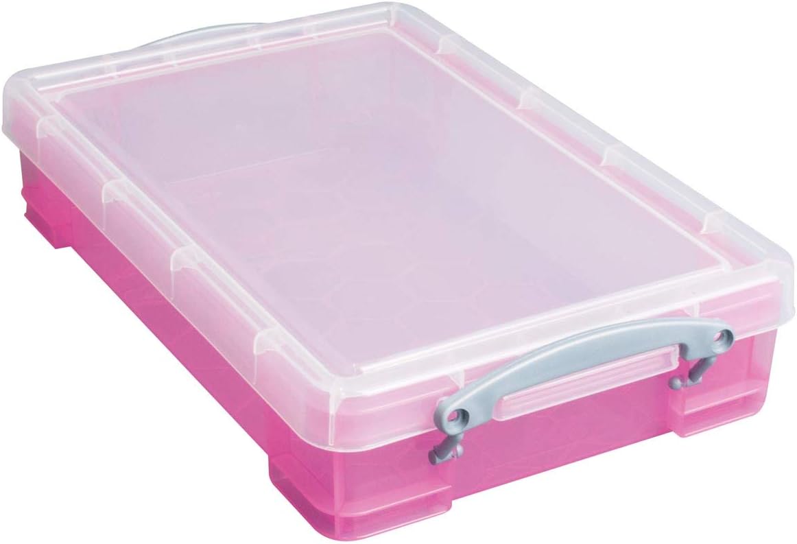 Clear A4 Storage Box Really Useful 4 Litre Clear Plastic Storage Box ...