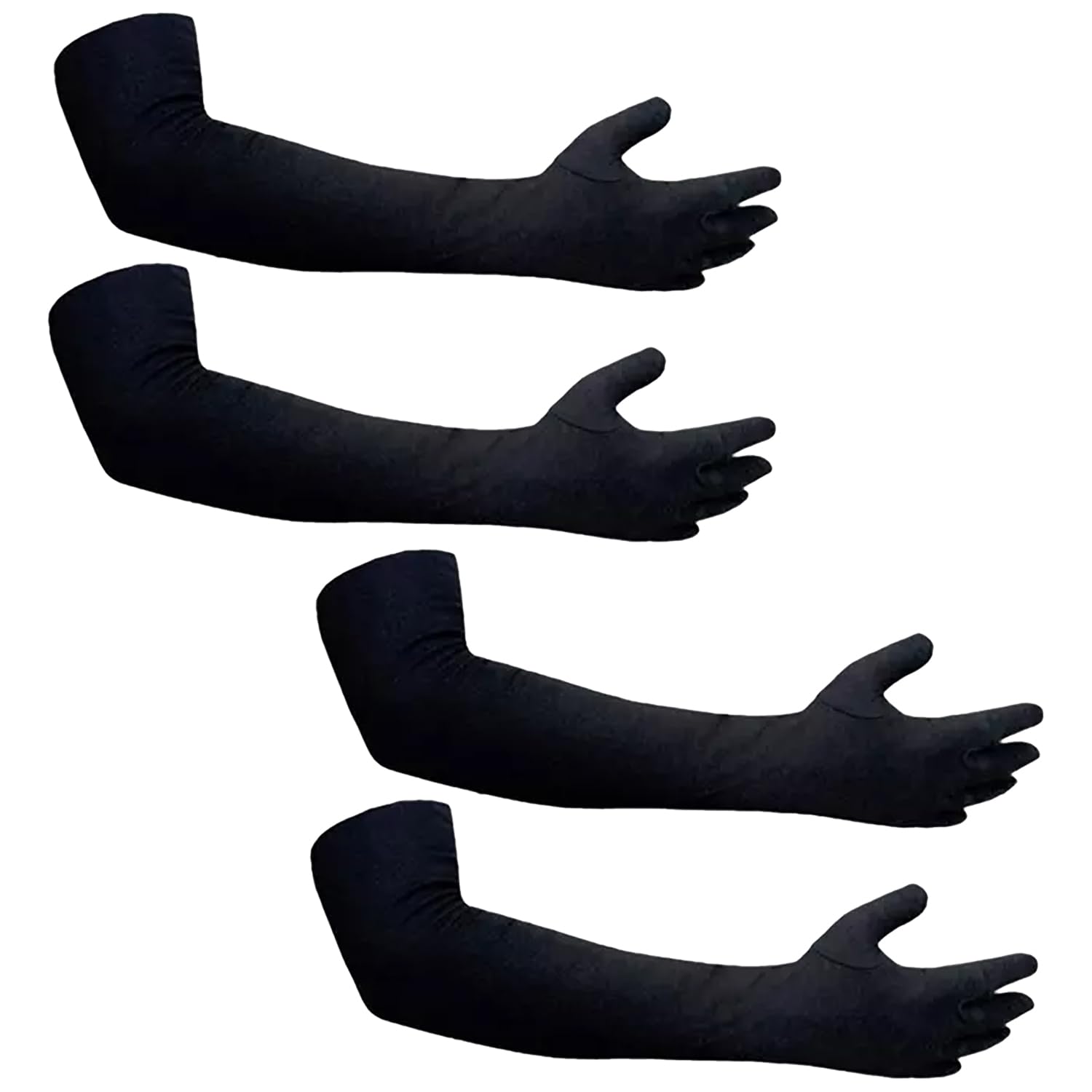 Kuber Industries Cotton Unisex Full Hand Gloves|Sunlight Protection ...