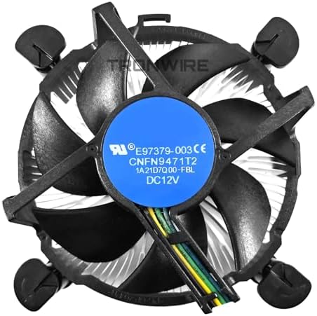 Amazon.com: CPU Cooler Aluminum Heatsink Copper Core Base 4-Pin PWM ...